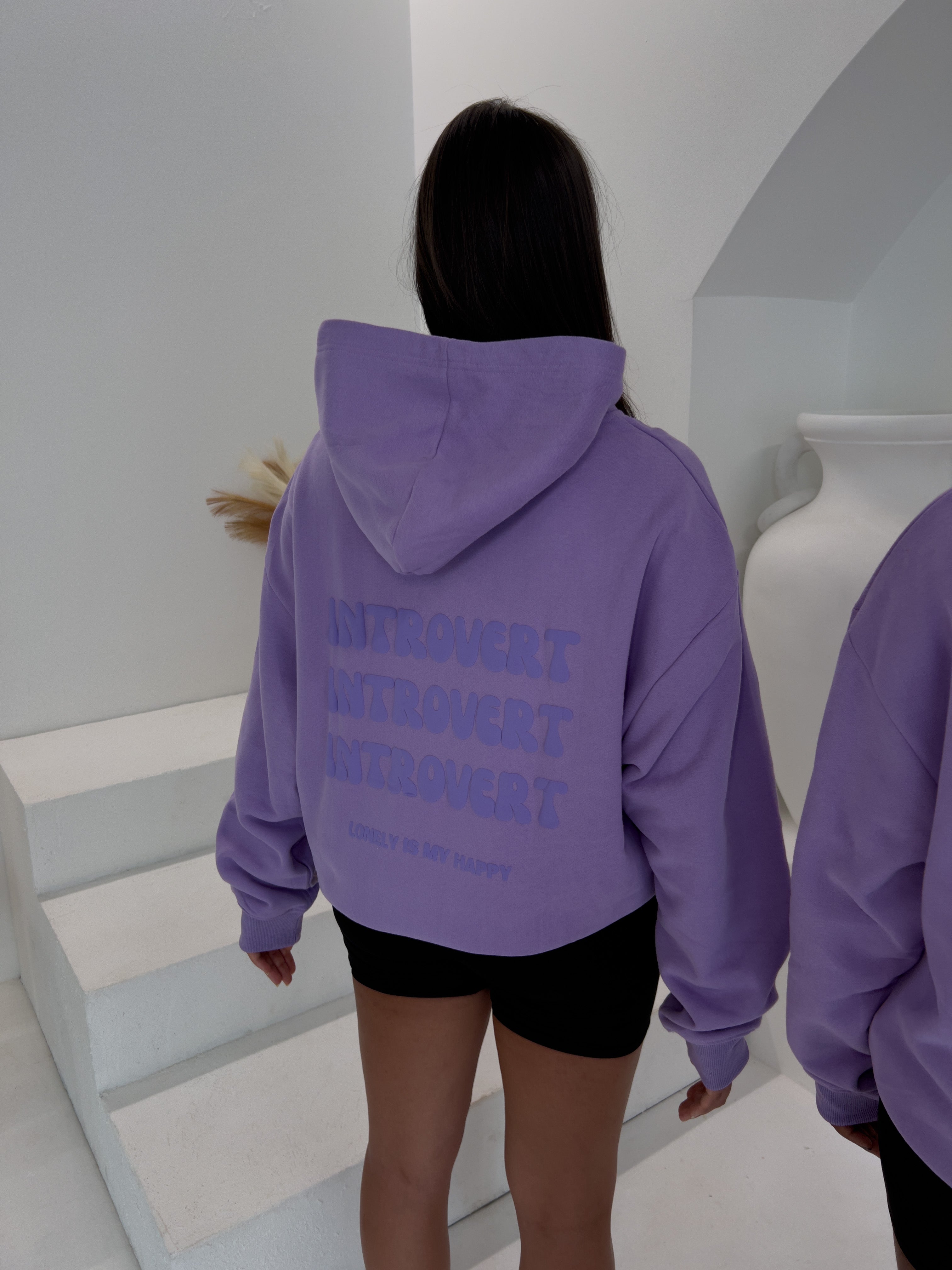 INTROVERT HOODIE - LILAC – LONELY IS MY HAPPY